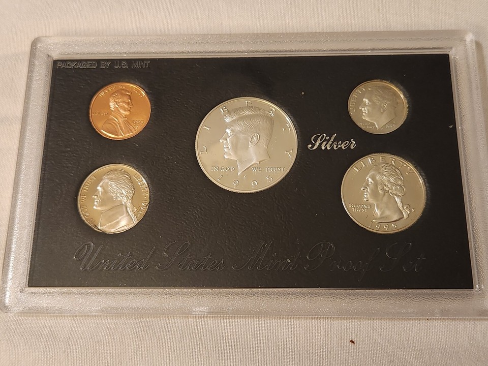 1995-S Silver Proof Set U.S. Mint Set of 5 Coins OGP COA | eBay