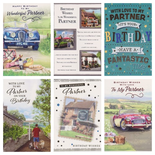 Partner Birthday Card ~ Happy Birthday To My Wonderful Partner ~ Male ...