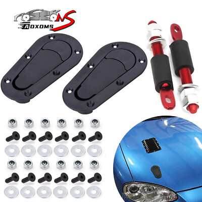 Universal Racing Car Flush Mount Quick Release Hood Latch Pin No Key ...