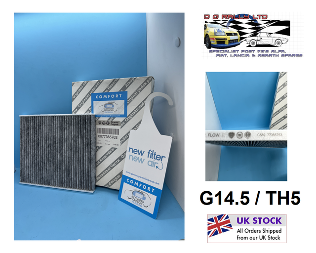 Genuine OEM Fiat Panda Fiat 500 Abarth 500 Pollen Air Filter 77365763 ...