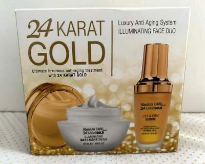 24 KARAT GOLD Ultimate Luxurious Anti-aging System Illuminating Face ...