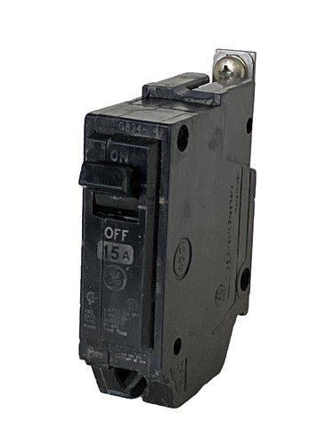 GE THQB1115 CIRCUIT BREAKER 15 AMP 120/240 VAC 1 POLE BOLT ON New Style ...