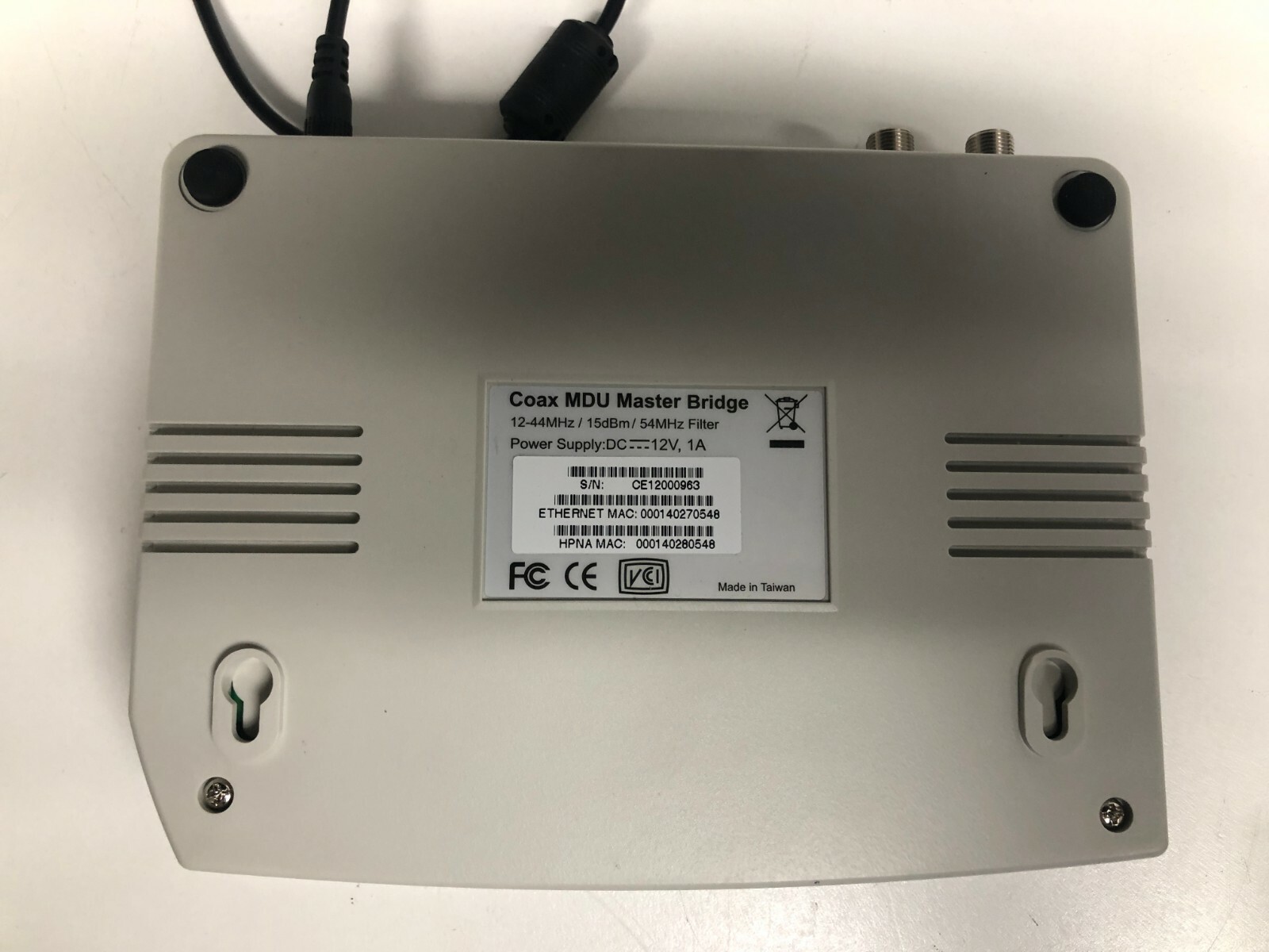 Coax MDU Master Bridge 12-44MHz/15dBm/54MHz Filter | eBay