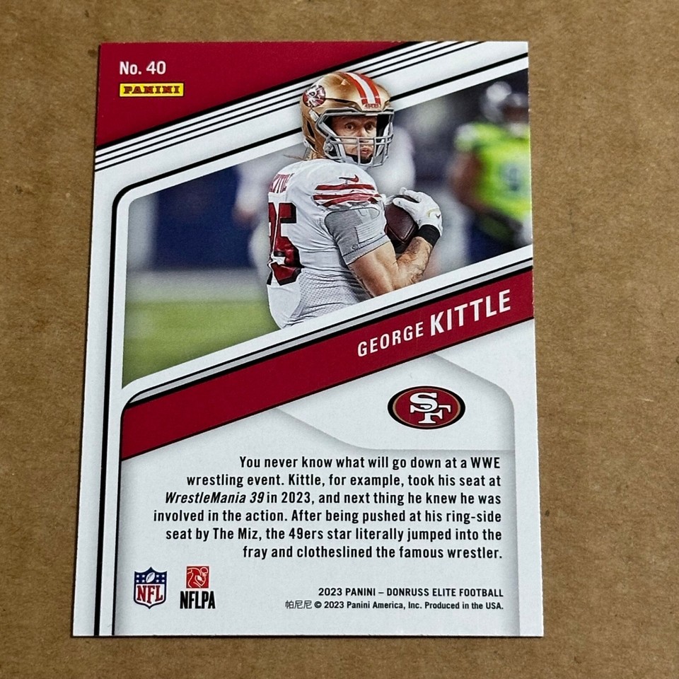 2023 Panini Donruss Elite - #40 George Kittle San Francisco 49ers | eBay