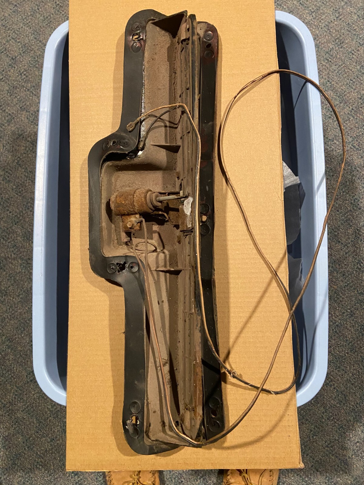 73 74 75 Corvette Cowl Induction Hood Flapper Assembly w/ harness used ...