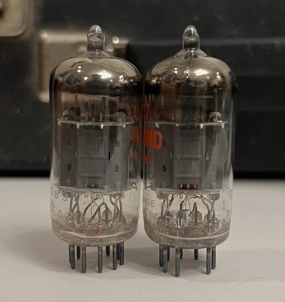 Hammond Labeled Mullard 12AX7 ECC83 Matched Pair Tubes Matching Codes ...