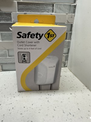 Safety First Outlet Cover With Cord Shortener NEW (Can Store 4 Feet Of ...