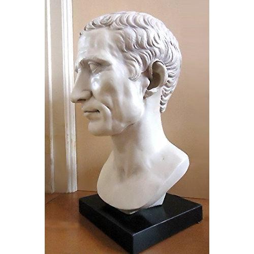 Julius Caesar Roman Emperor Head Statue Marble Pedestal | eBay