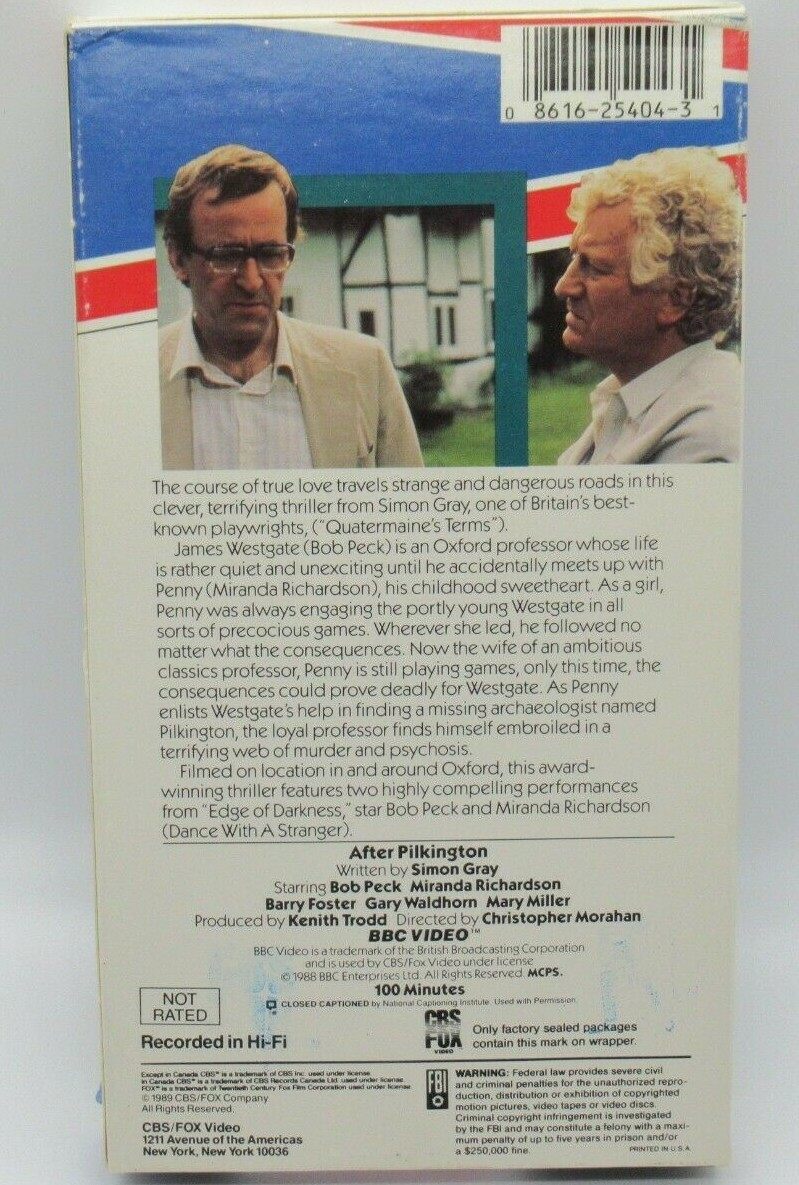 After Pilkington (VHS, 1993) for sale online | eBay