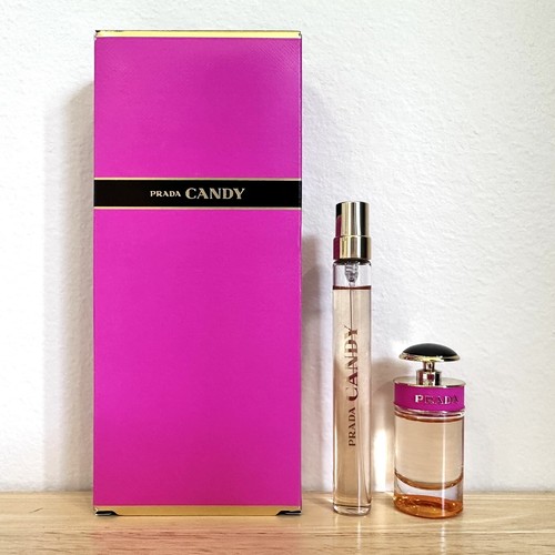 PRADA CANDY Perfume Gift Set Eau De Parfum EDP 2pc, Mini Splash ...