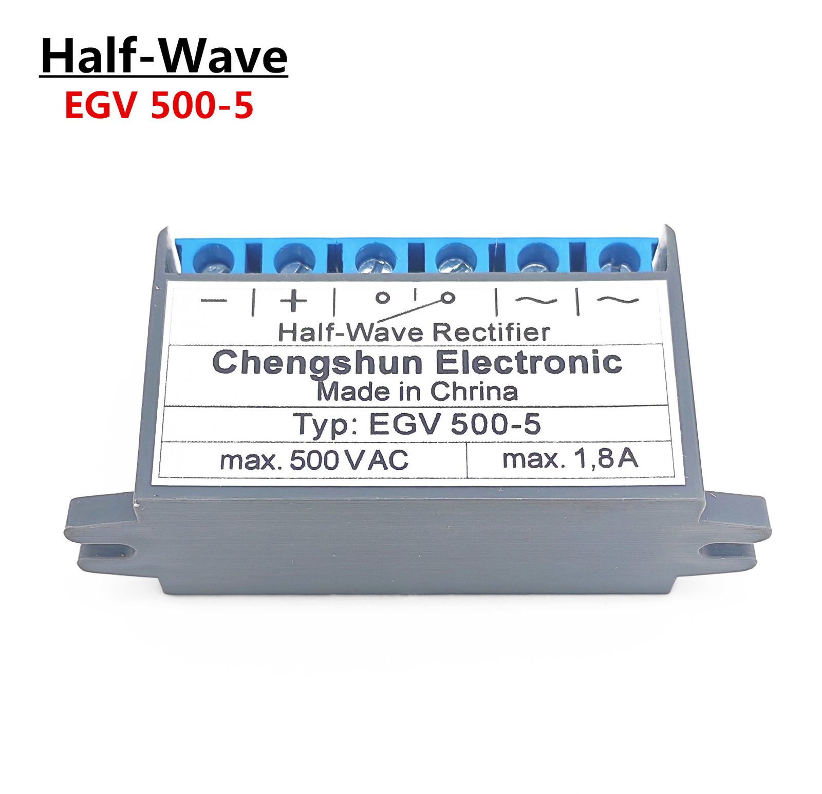 Type: EGV 500-5 max. 500V AC max. 1,8A Half-Wave Rectifier | eBay