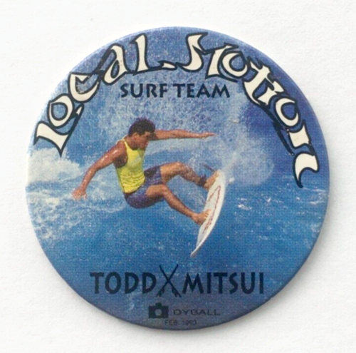 Local Motion Surf Team Todd Mitsui Pog Milk Cap Hawaii Surfer Vintage ...