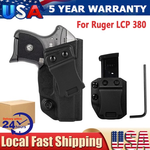 IWB Holster Fit Ruger LCP 380 Pistol Concealed Carry Holster Right Hand ...