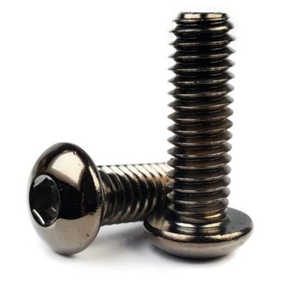 5/16-18 Black Chrome Button Head Socket Cap Screws Allen Bolts USA Made ...