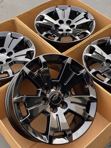 17" Chevy Colorado GMC Canyon Factory OEM Wheels Rims Gloss Black (2015 ...