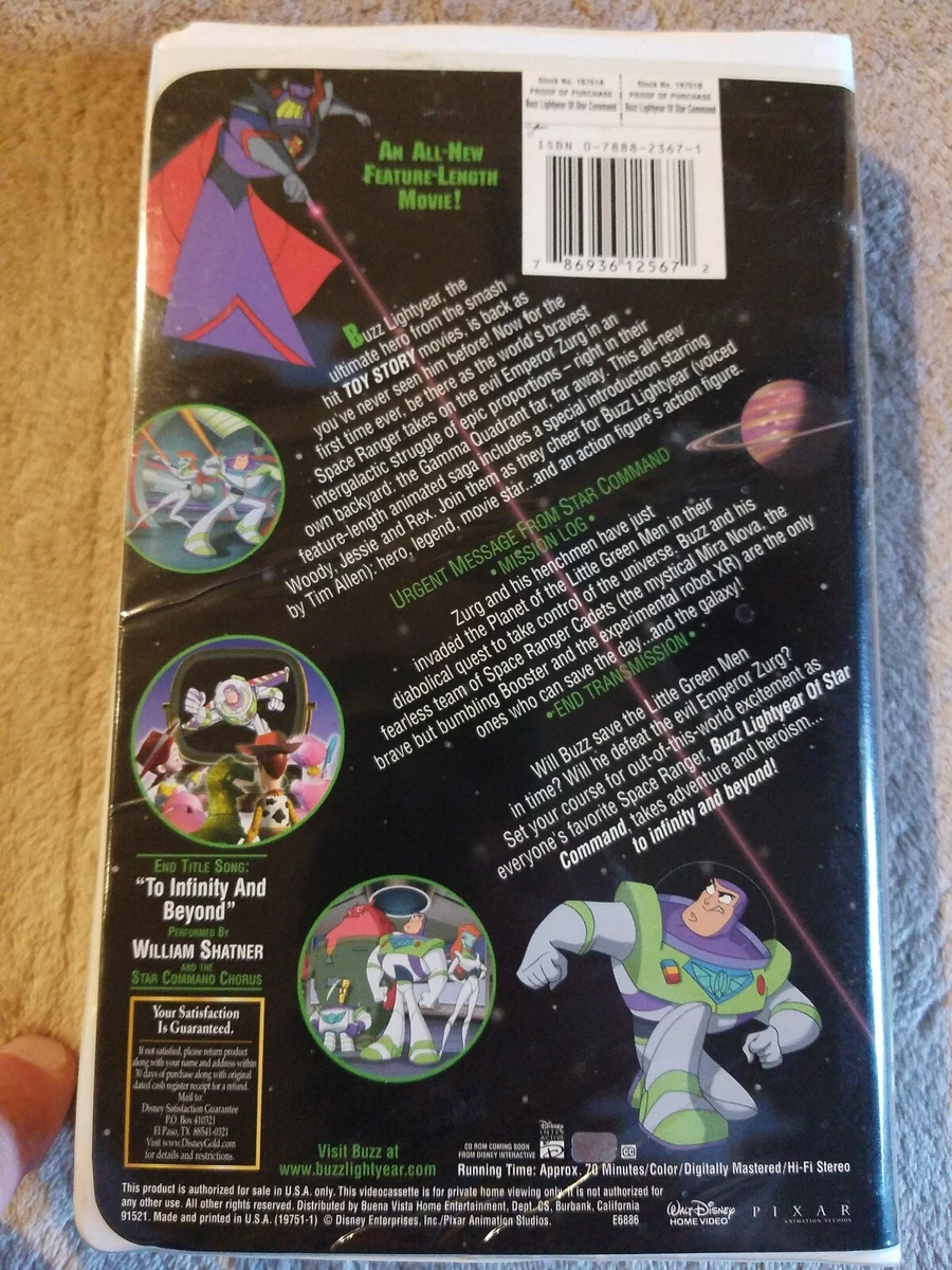 Buzz Lightyear Of Star Command The Adventure Begins Vhs