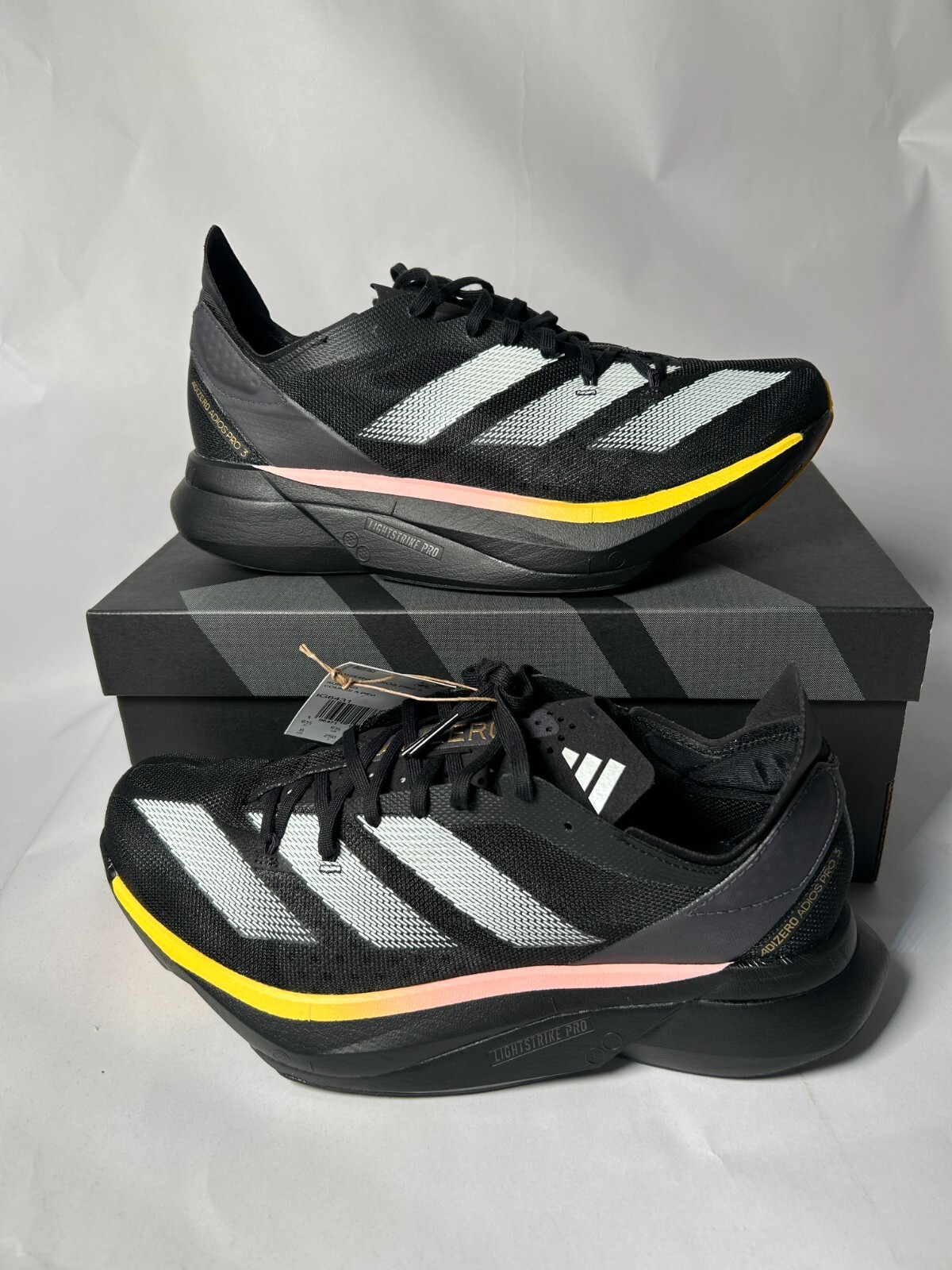 Adidas Adizero Adios Pro 3 Black Spark Running Shoes Womens Size 8 New ...