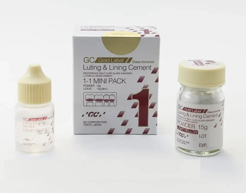 GC Fuji 1 Luting & Lining Glass Ionomer Cement Mini pack Dental ...