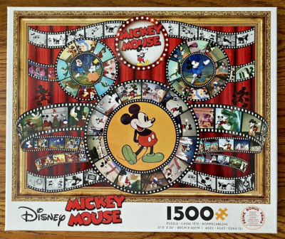 Ceaco 1500 Piece Disney Mickey Mouse Animation Jigsaw Puzzle Complete ...