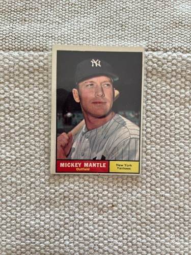 1961 Topps Mickey Mantle VG-EX Condition New York Yankees Vintage ...
