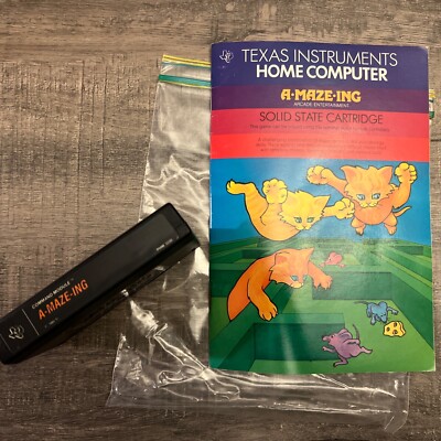 A-Maze-Ing Game Cartridge Texas Instruments TI-99/4A | eBay