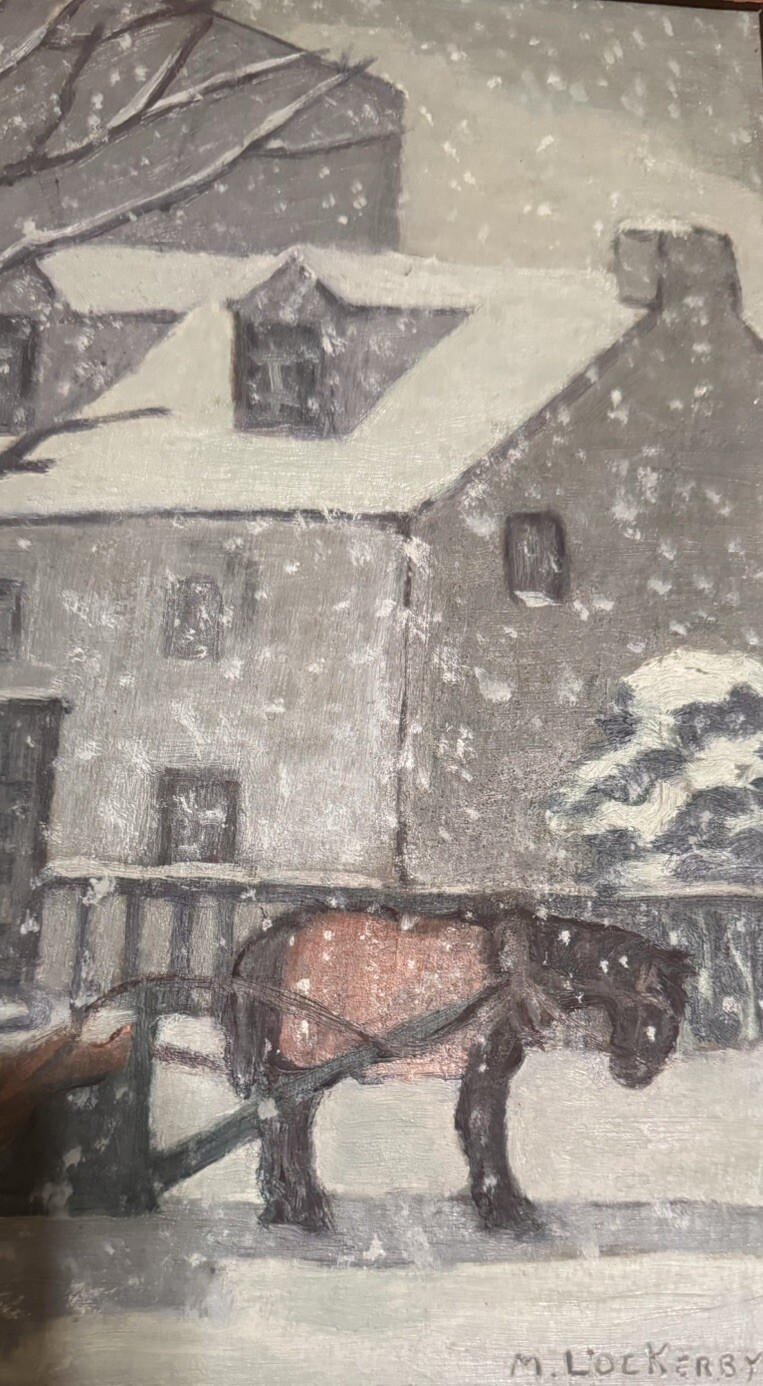 MABEL IRENE LOCKERBY - WINTER HAS COME - CANADIAN LISTED ARTIST - OIL ...