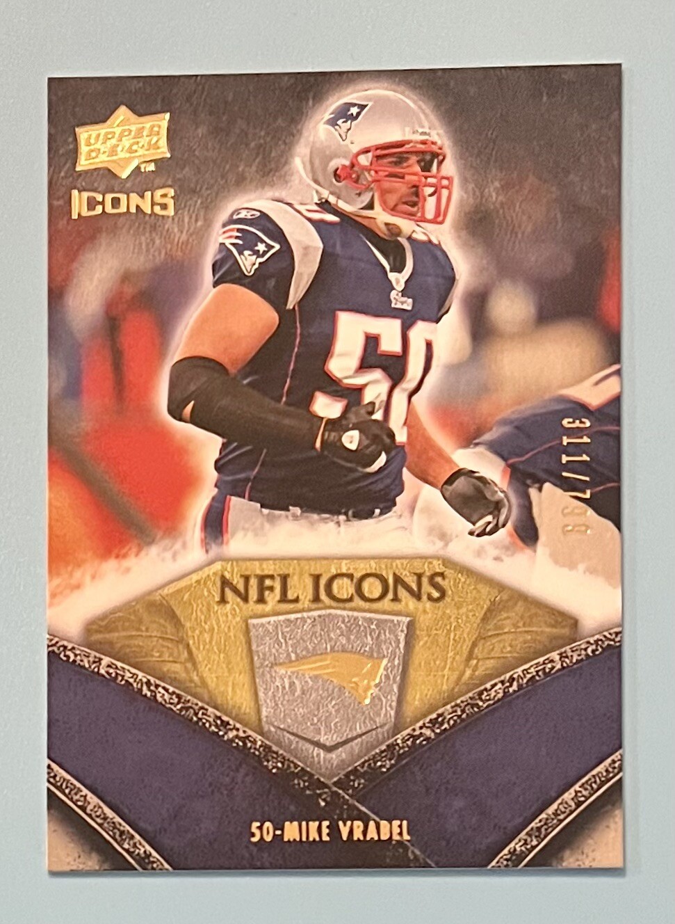2008 Upper Deck Icons - NFL Icons Silver #NFL38 Mike Vrabel /799 for ...