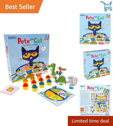 Kids Cooperative Board Game Inspired by Pete the Cat Missing Cupcakes ...
