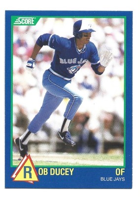1989 Score 100 Hottest Rookies #7 Rob Ducey Toronto Blue Jays Baseball ...