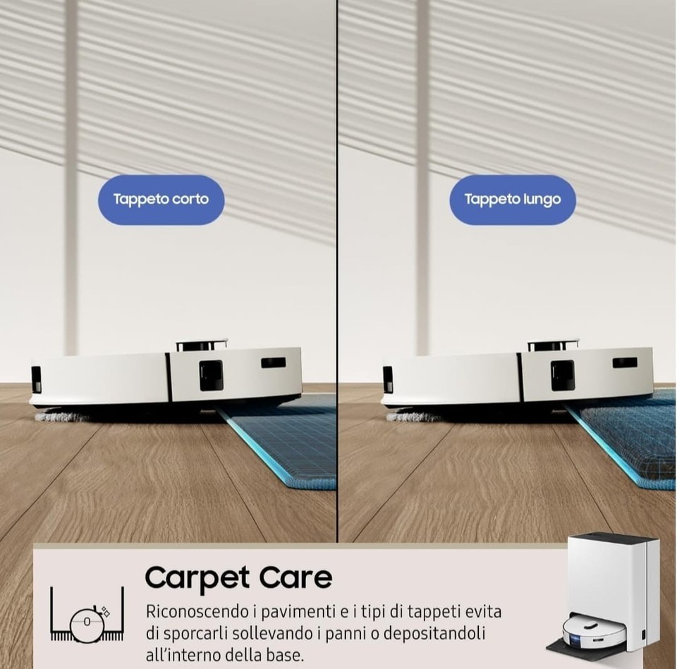 Samsung Robot Aspirapolvere VR7MD97714G/WA Jet Bot Combo AI, Clean ...