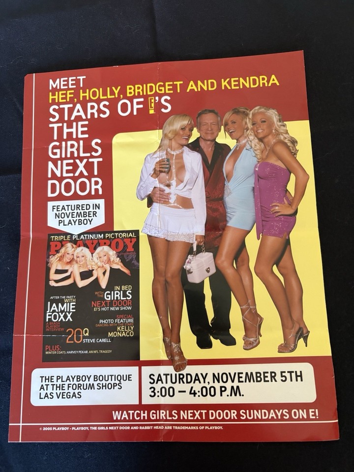 Playboy Nov 2005 Magazine TRIPLE PLATINUM Autographed Signed by Hugh ...