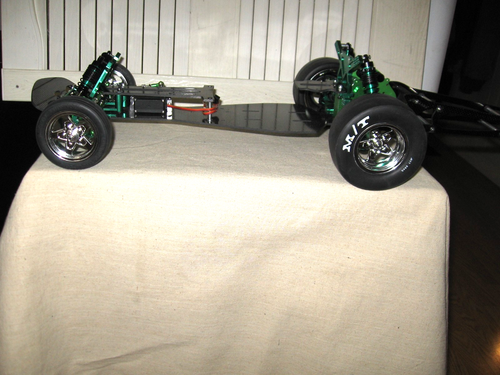 RC DRAG CAR CUSTOM MADE TRAXXAS SLASH 2WD CHASSIS WITH ALUMINUM ...