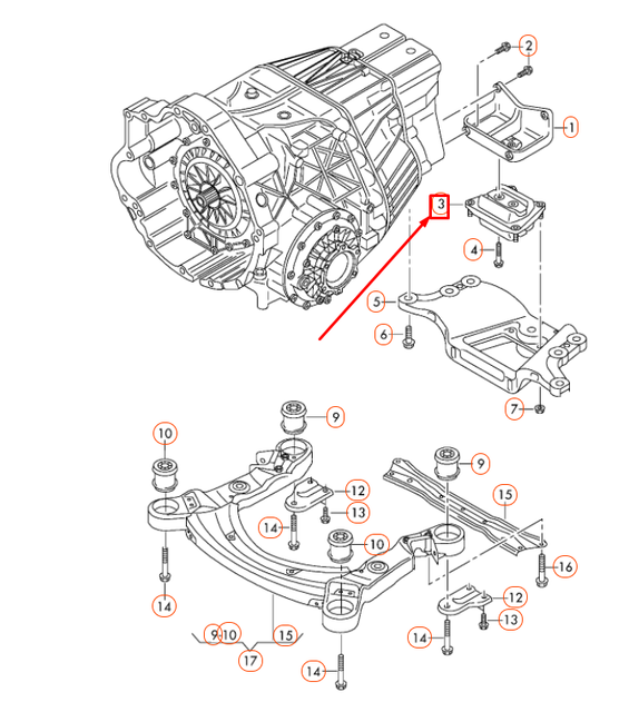 NEU AUDI A6 C6 GETRIEBEAUFHÄNGUNG 4F0399151BL online kaufen | eBay