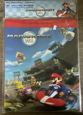 Nintendo Mario Kart Wii 30 Sheet 8 x 10 Inch Sketch Pad NEW Bros. Video ...