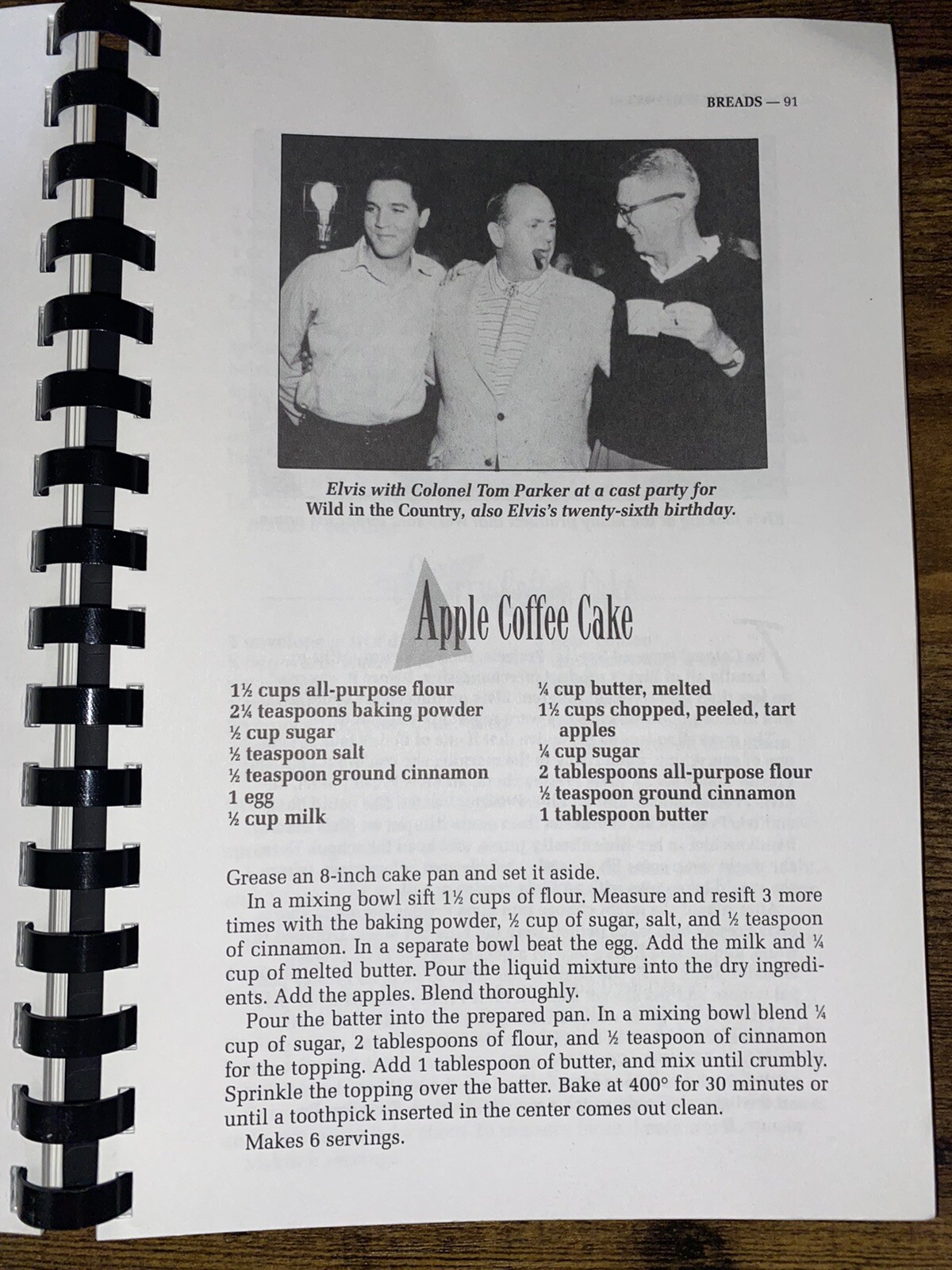 Vintage 1994 Elvis Presley In Hollywood Memory Book Cooking Recipes ...