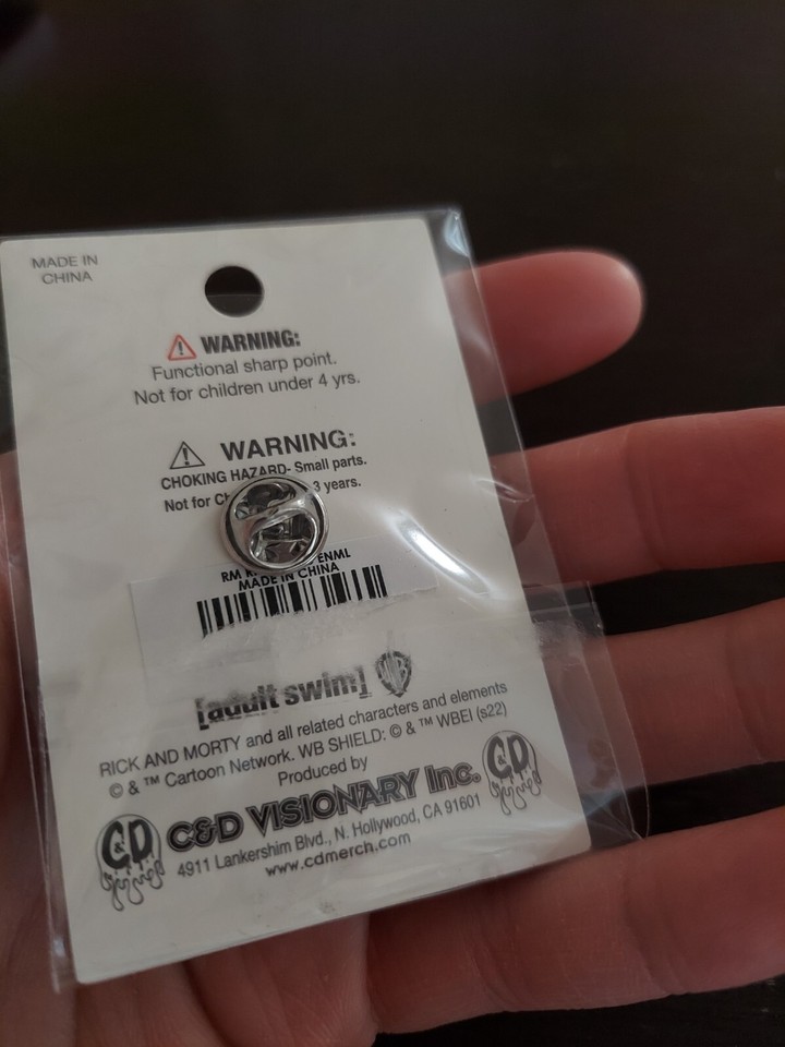 Rick & Morty Rick Head Lapel Pin Adult Swim TV Show READ | eBay
