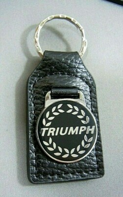 TRIUMPH Leather Key Fob Key Ring TR7 TR8 Spitfire GT6 | eBay