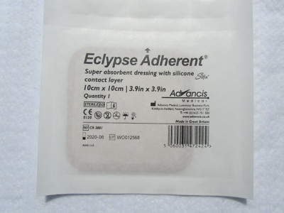 Eclypse Adherent Super Absorbent Dressing 10cm x 10cm Exp-06/2020 | eBay