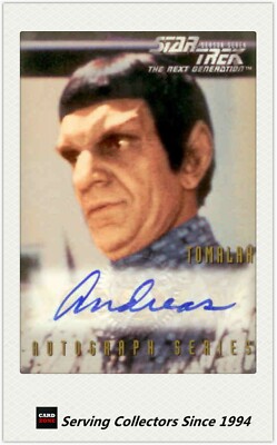 STAR TREK THE NEXT GENERATION TRADING CARD SEASON 7 SIGNATURE CARD A19 ...