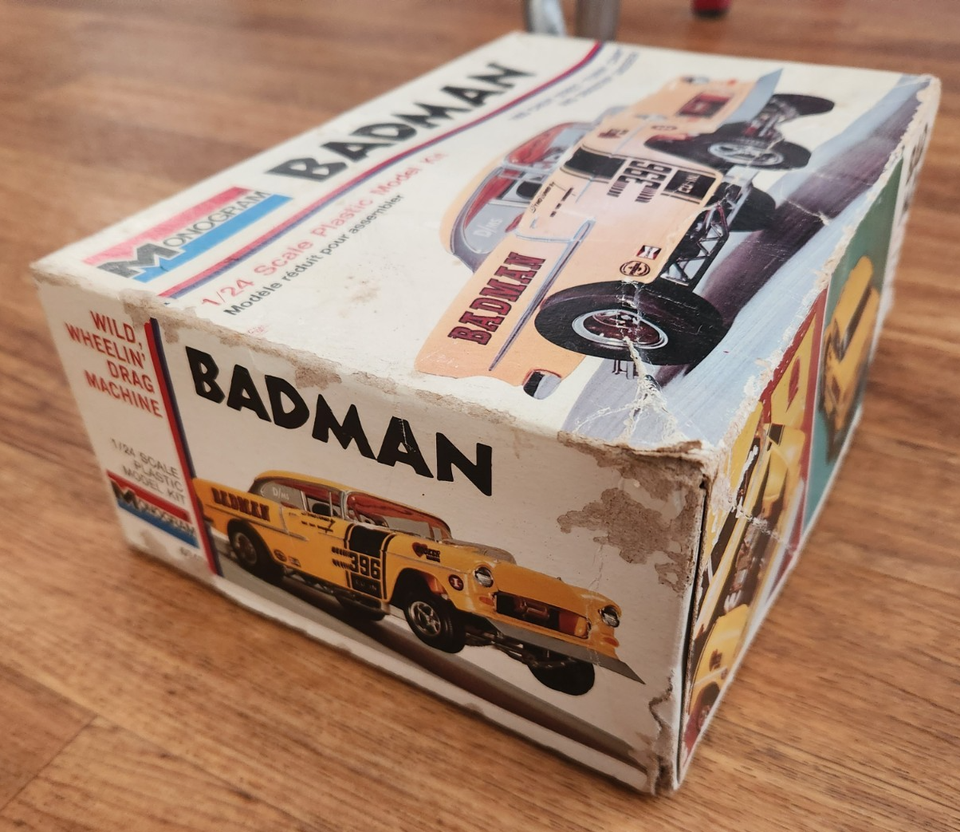 Monogram Badman 1955 Chevy Street "Funny Car" & Dragstrip Gasser 1/24 ...