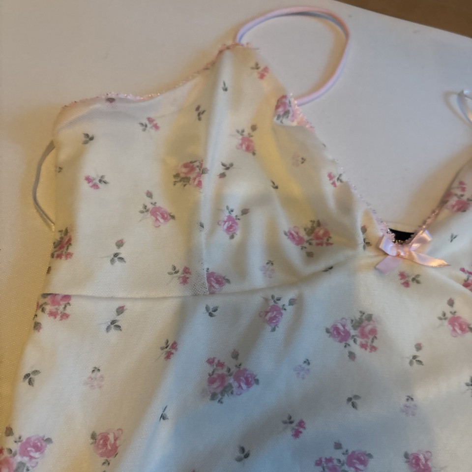 Pink vanilla slip Mini Dress NEW But no tags size large | eBay UK