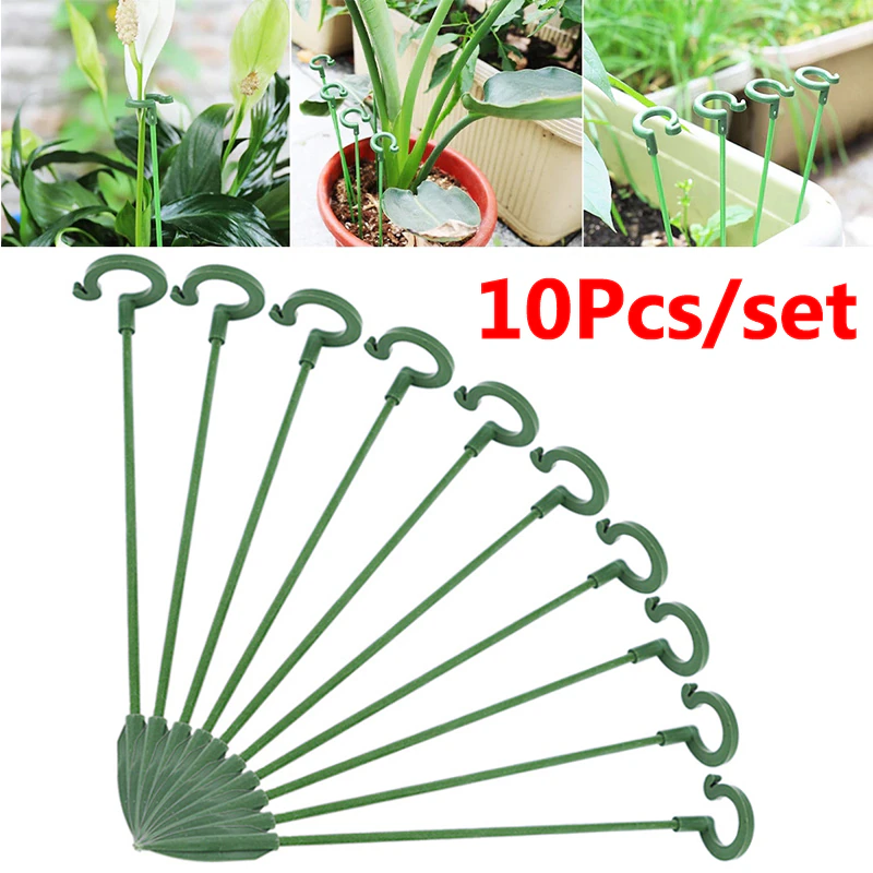 10pcs Reusable Plant Potting Support Rods Flower Support Bracket ...