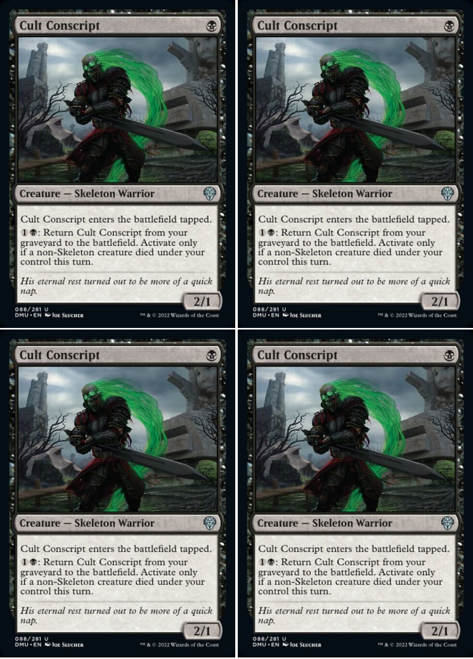 MTG - 4x CULT CONSCRIPT - Dominaria United (U) | eBay Australia