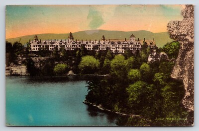 Postcard Handcolored Wildmere From The East Lake Minnewaska Ulster ...