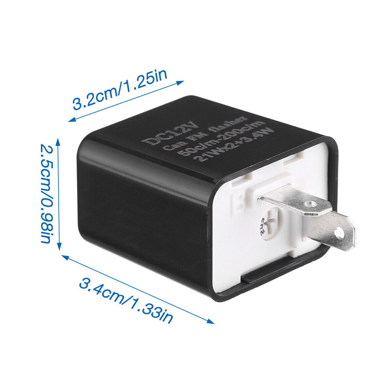 2-Pin Flasher Relay Fix LED Turn Signal Lights Fast Rapid Hyper Flash ...