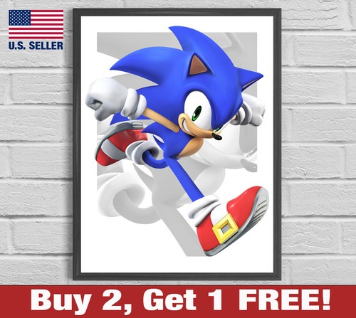 Super Smash Bros SSB Sega Sonic the Hedgehog 18" x 24" Poster Print ...