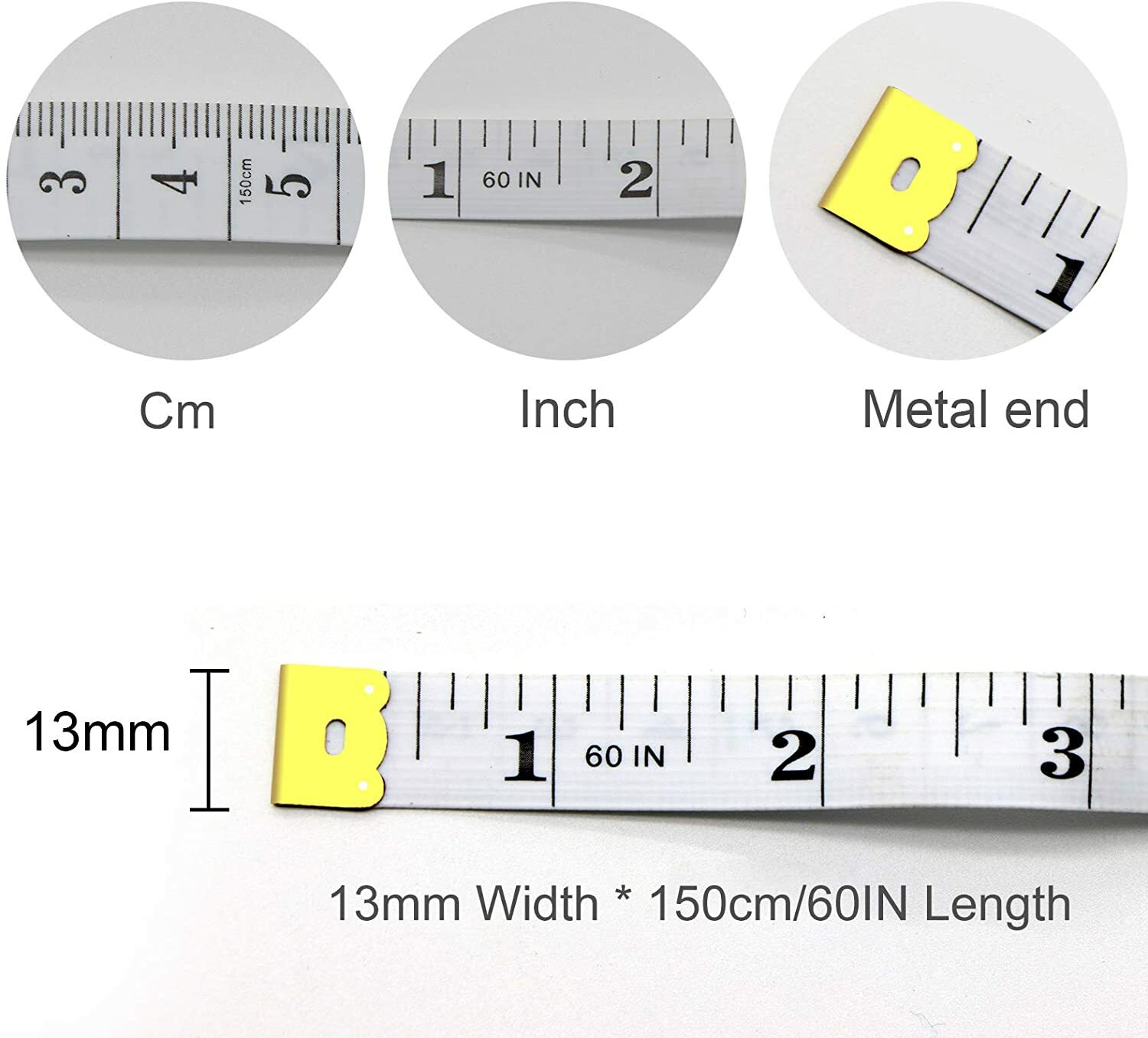 MEASURING TAPE BODY WAIST WEIGHT HEIGHT DRESS FABRIC SEWING TAILOR ...