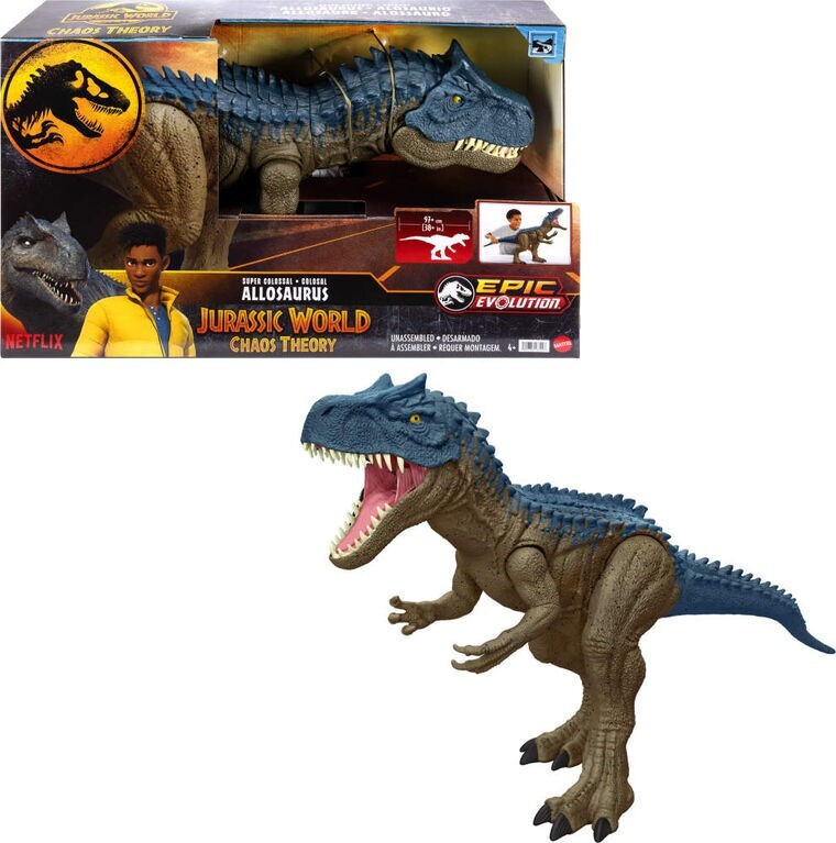 Jurassic World Chaos Theory Super Colossal Allosaurus Dinosaur Action ...