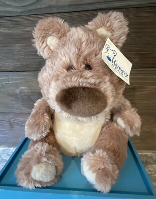 Vintage GUND HUMMY Teddy Bear Tan Brown Plush Stuffed Animal New With ...