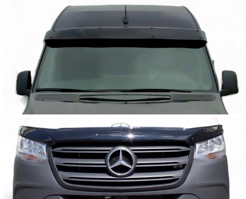 Sun Visor & Bonnet Protector 2 Pcs FITS Mercedes Sprinter W907 2018 ...